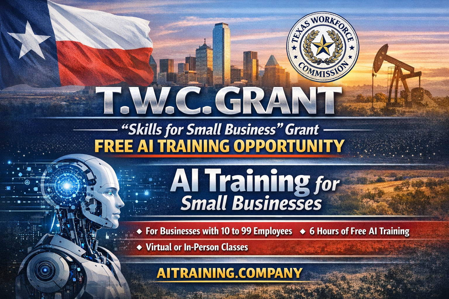 FREE AI Training for Texas Small Businesses | TWC Skills for Small ...